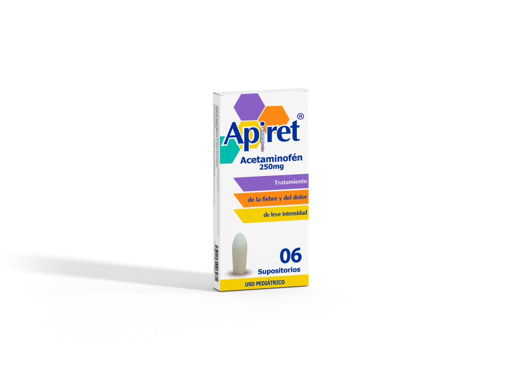 Apiret 250 mg Supositorio - Laboratorios Oftalmi