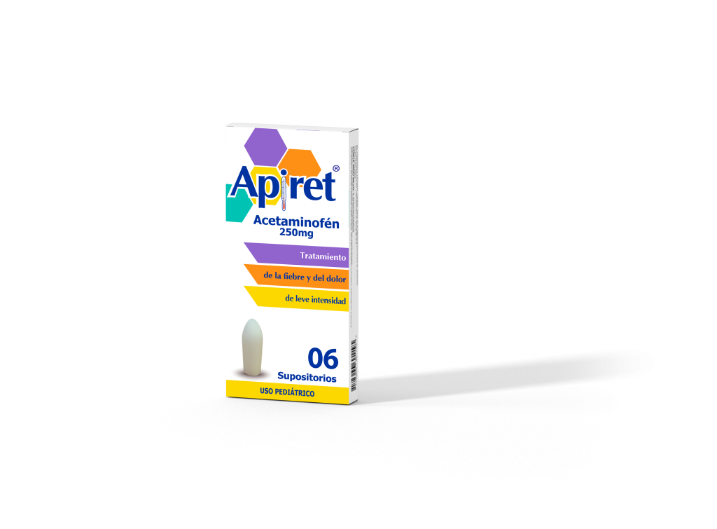 Apiret 250 mg Supositorio - Laboratorios Oftalmi