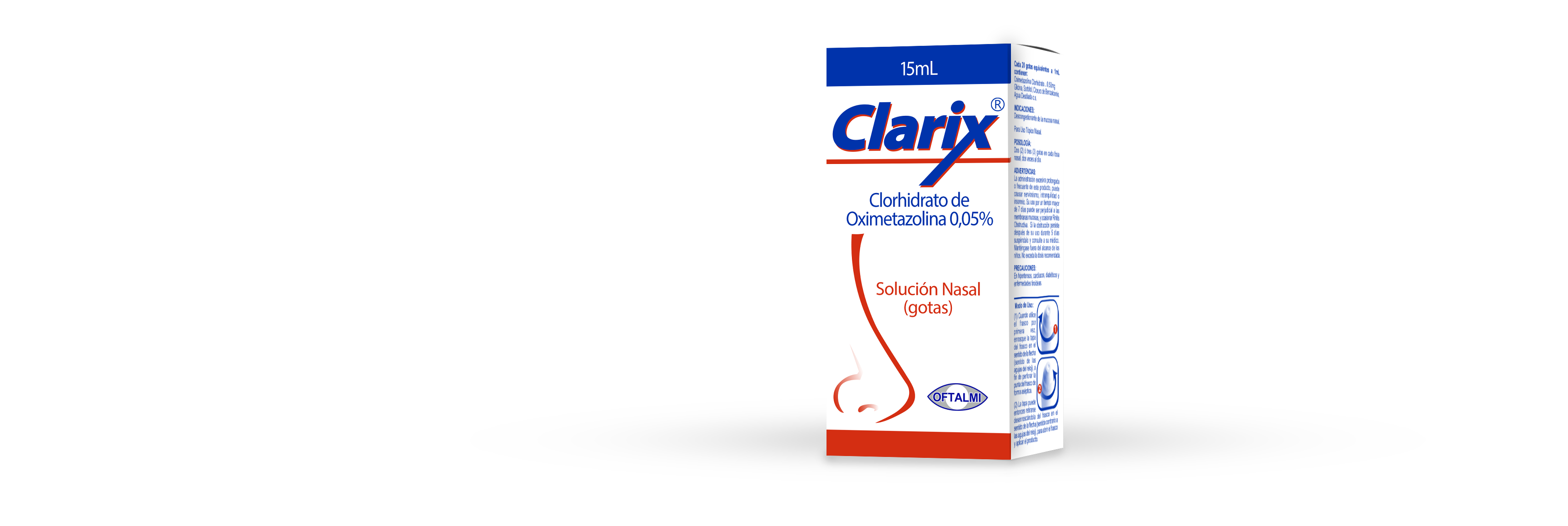 Clarix Solución Nasal Adulto Gotas 15 ml - Laboratorios Oftalmi