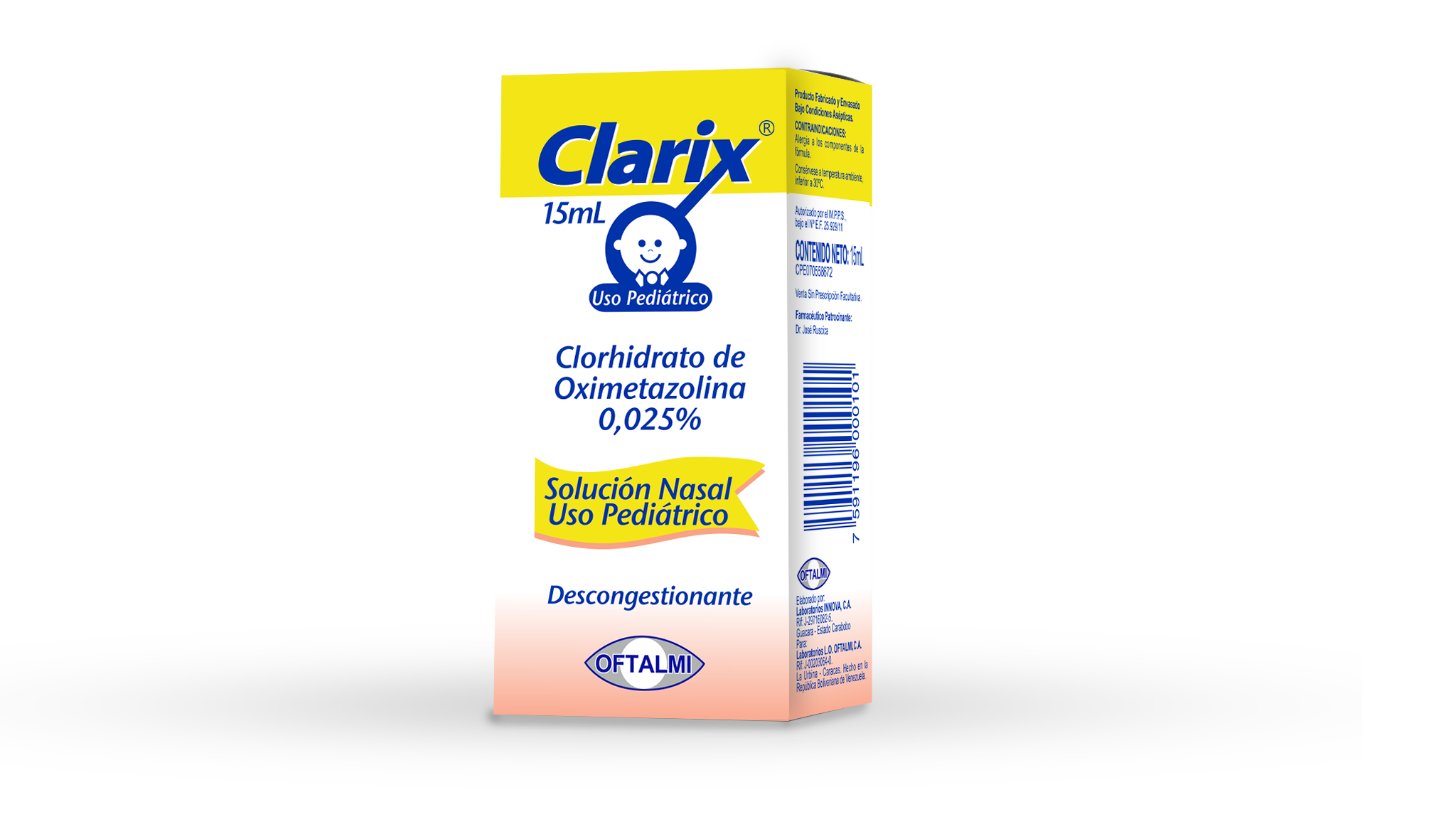 Clarix Solución Nasal Pediátrico 15 ml - Laboratorios Oftalmi