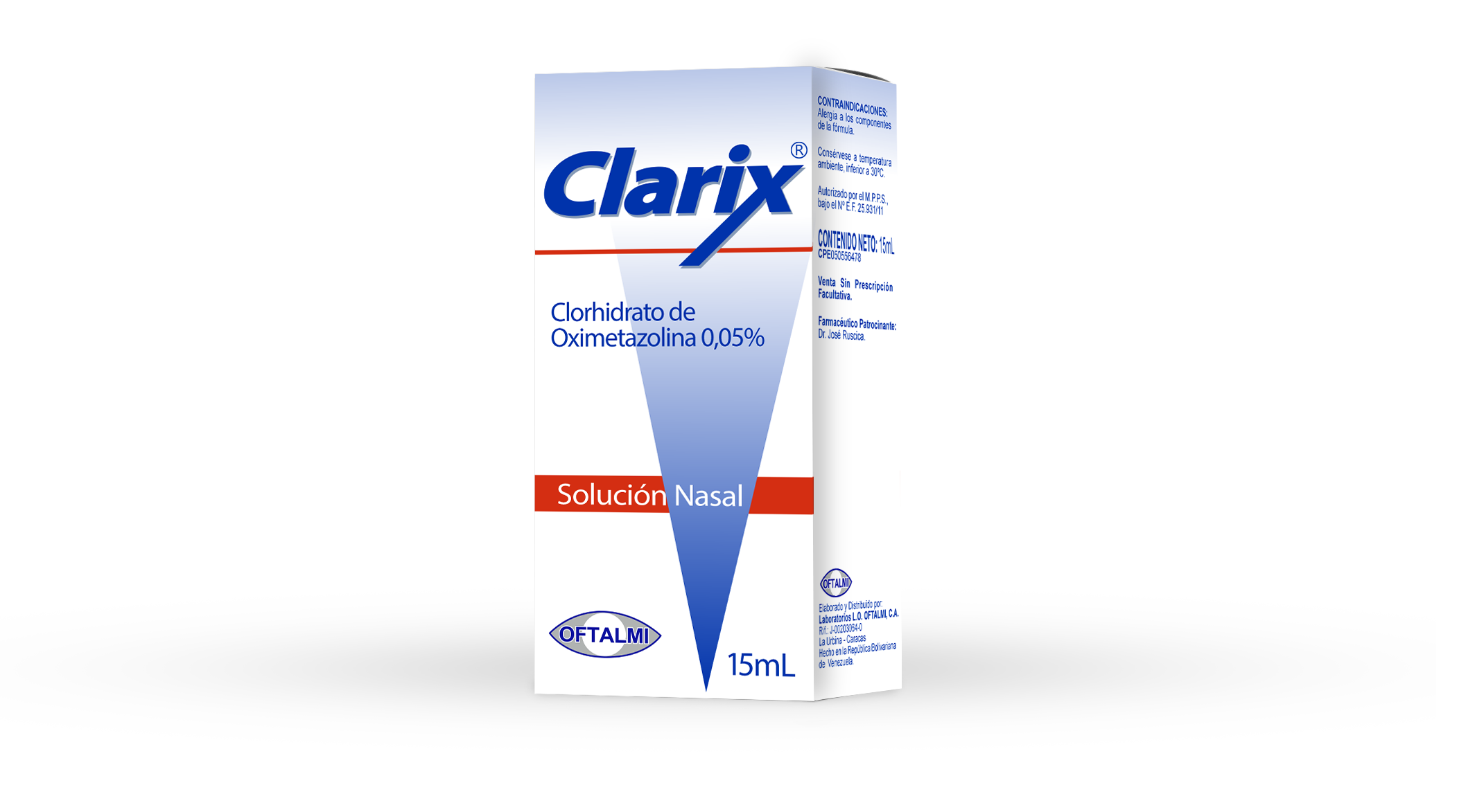 Clarix Solución Nasal Adulto Spray 15 ml - Laboratorios Oftalmi