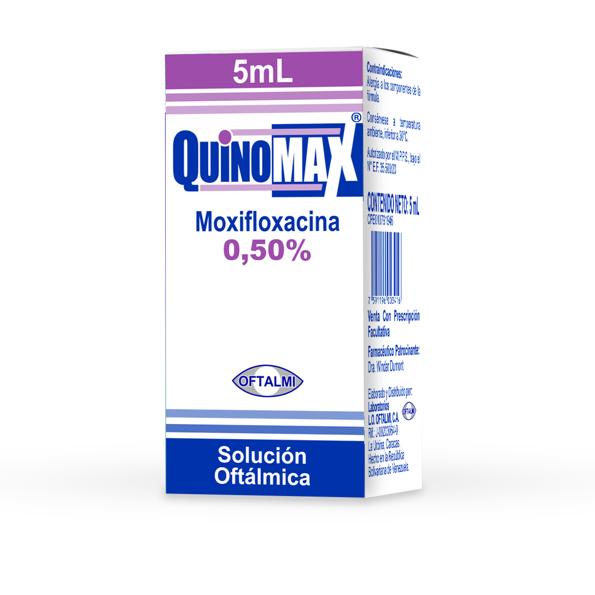 Quinomax Solución Oftálmica 5 ml - Laboratorios Oftalmi