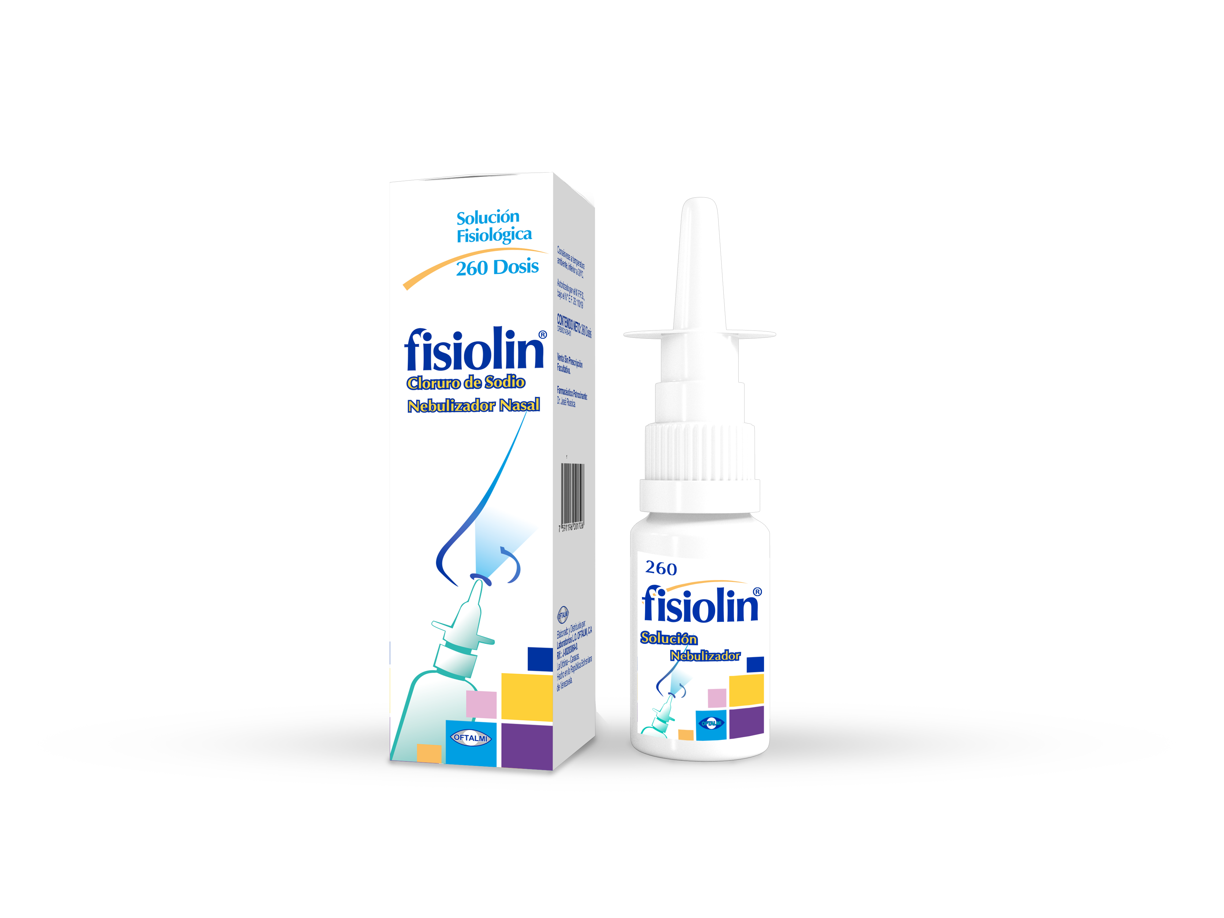 Fisiolin Solución Nasal 260 dosis - Laboratorios Oftalmi