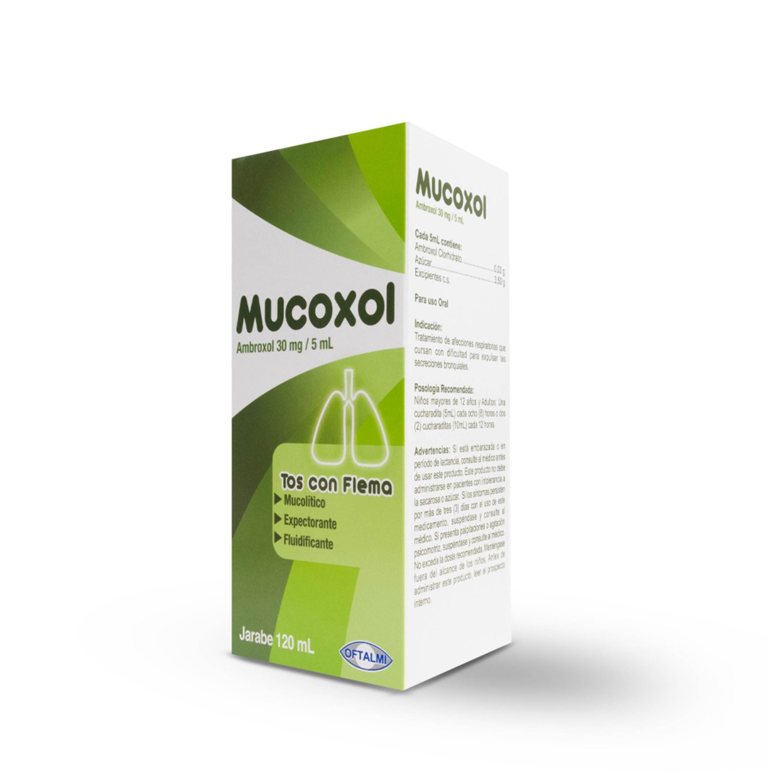 Mucoxol 30mg/5mL Jarabe 120 ml - Laboratorios Oftalmi
